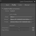 Correct Vignetting & Distortion with Lens Profiles - Nature TTL